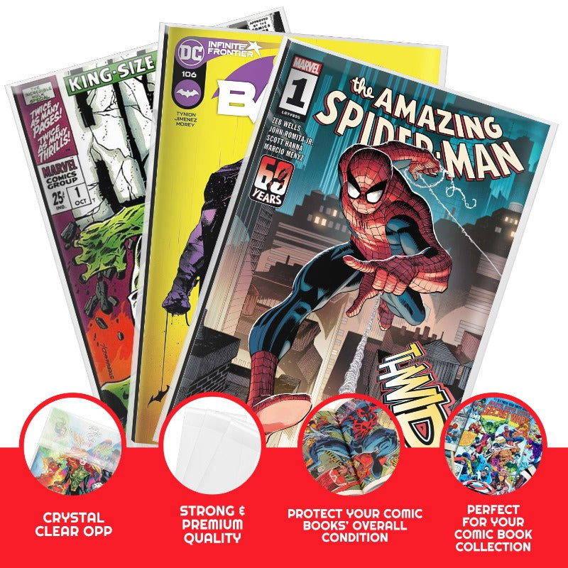 Resealable Comic Bags Fits With Current Age Size -2MIL – EVORETRO Canada