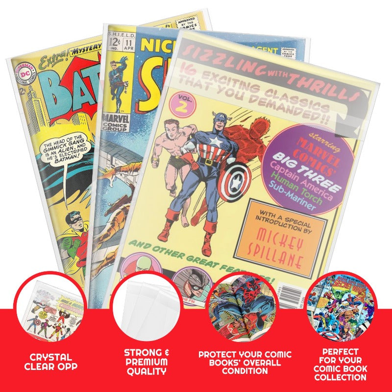 Resealable Comic Bags Fits With Silver Age Comics -2MIL – EVORETRO Canada