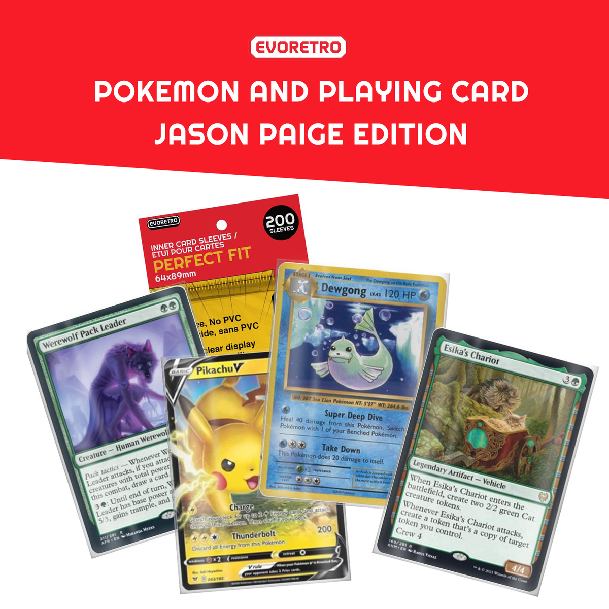 Pokémon et carte à jouer Édition Jason Paige | ÉVORETRO CANADA ...